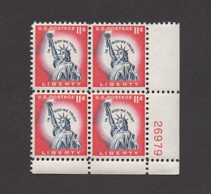 Scott# 1044A "LIBERTY" PLATE BLOCK (4) MNH | The Stamp Nut