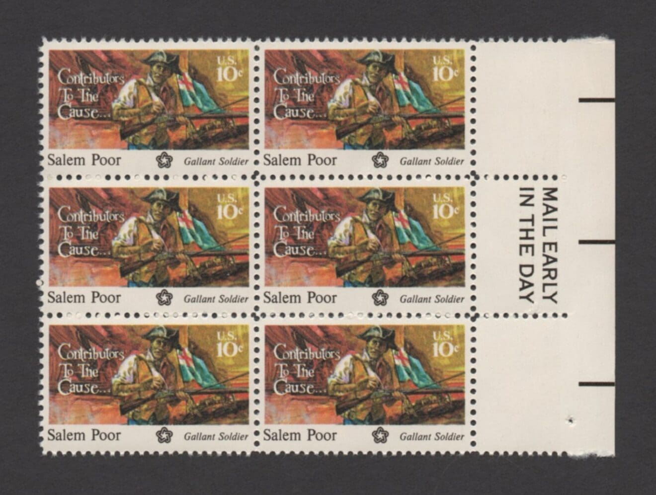 Scott# 1560 "BICENTENNIAL - SALEM POOR" MAIL EARLY BLOCK (6) MNH | The ...