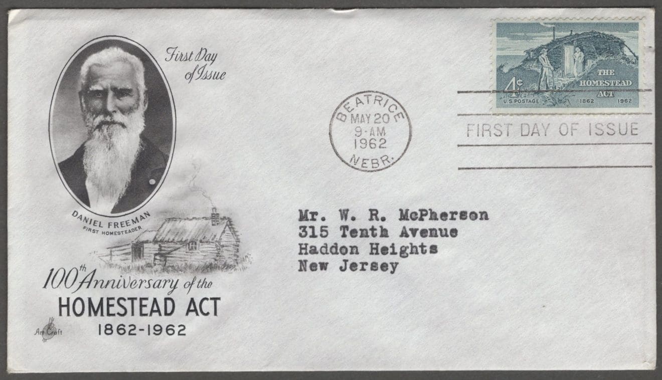 Scott# 1198 "HOMESTEAD ACT" ARTCRAFT FIRST DAY COVER | The Stamp Nut