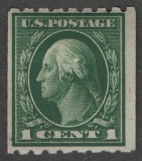 Scott# 410 "WASHINGTON" MINT HORIZ. COIL SINGLE LINE WATERMARK | The ...